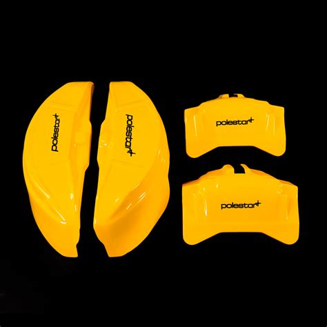 Custom Brake Caliper Covers For Polestar In Yellow Color Set Of 4