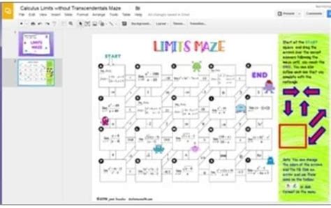 Finding Limits Analytically Digital Maze Plus Printable And Digital Hw
