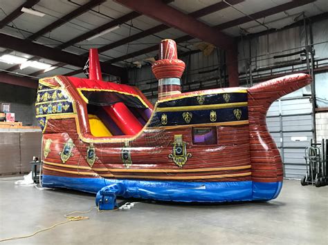 Pirate Ship 3 In 1 Inflatable Bounce And Slide Combo Rental