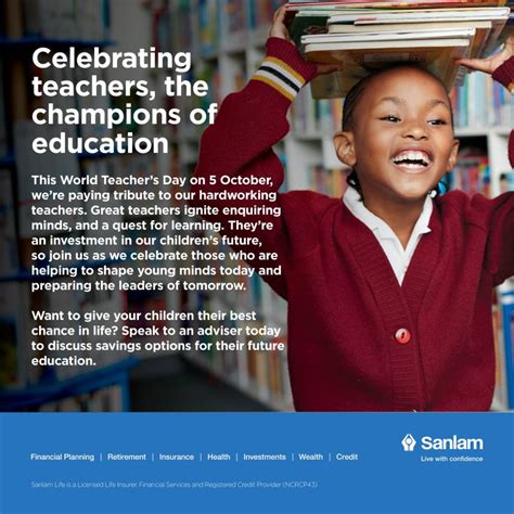 Worldteachersday Thankyouteachers Sasolburg Bluestar Authorised By Sanlam