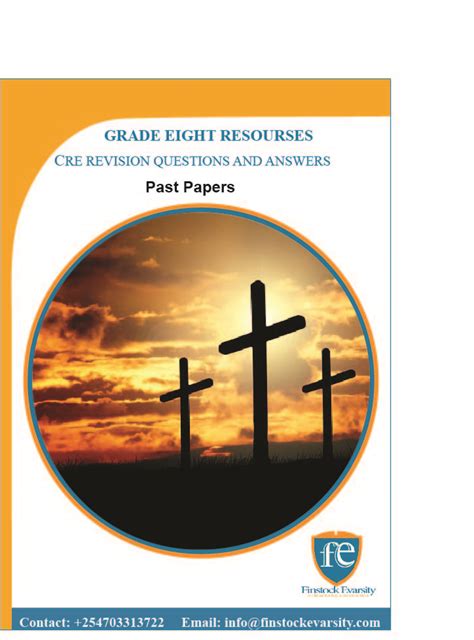 Class Eight Cre Revision Questions With Answers Set 1 Finstock Evarsity Resources