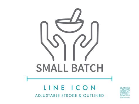 Small Batch Line Icon Svg Minimalist Small Business Packaging Icon Png