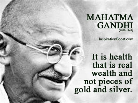 Mahatma Gandhi Health Quotes Inspiration Boost