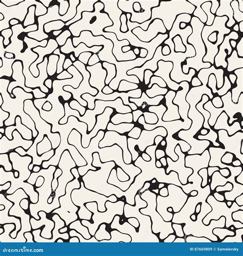 Noise Grunge Abstract Texture Vector Seamless Black And White Pattern