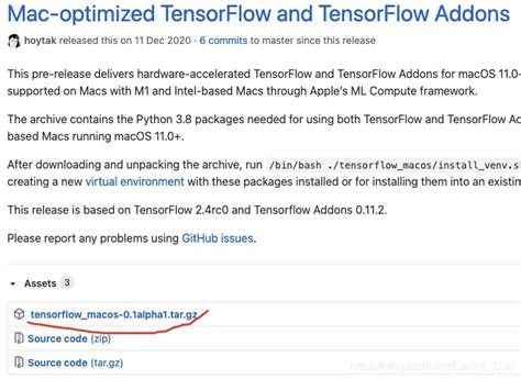 Mac M1安装tensorflowtensorflow Mac M1 Bigsur Csdn博客