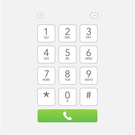 Premium Vector Smartphone Dial Keypad Screen