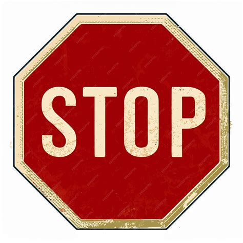 Vector Illustration Of Stop Sign Premium Ai Generated Vector