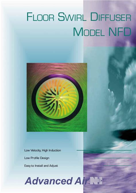 Diffusers 4 Way Floor Swirl Linear Slot Swirl Plenums Nuvent