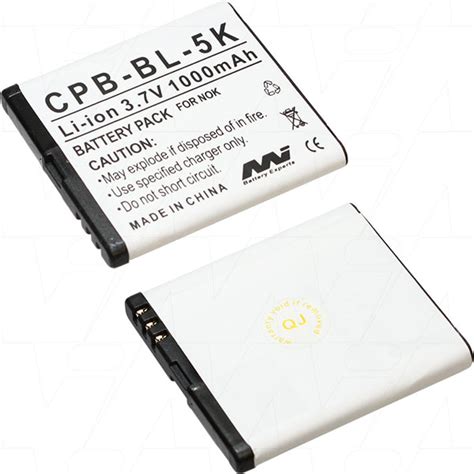 Cpb Bl K Bp Mi Battery Experts V Mah Liion Mobile Phone Battery Suit For Nokia Every