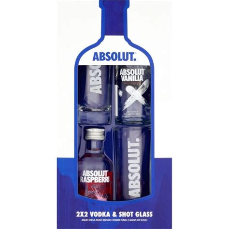Absolut Vodka T Set Contains Vanilla Vodka Raspberry Vodka