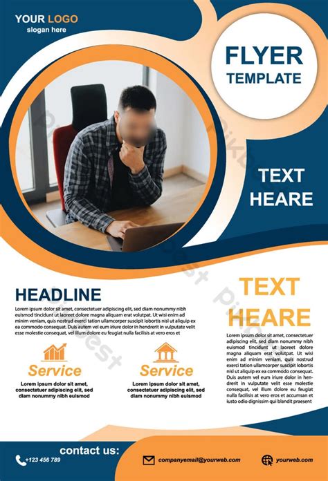 Leaflet Design Vector Free Download