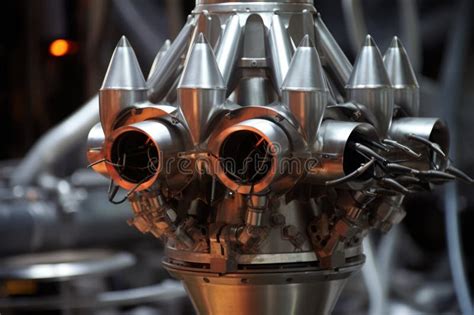 Close Up Of Reusable Rocket Engine Components Stock Illustration Illustration Of Aerospace