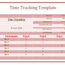 Time Tracking Layout Free Word Templates