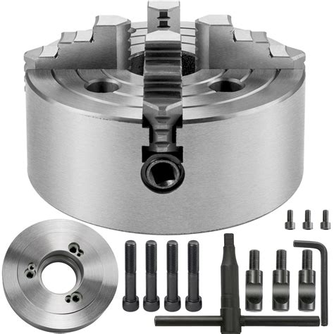Vevor Metal Lathe Chuck 4jawlathe Chuckjaw6 W D1 4 Adapter Semi Finished VEVOR EU