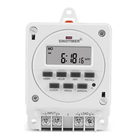 Sinotimer Tm618e 2 220v Smart Digital 7 Days Programmable Timer Switch
