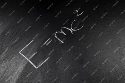 Premium Photo Emc2 Formula On Blackboard General Theory Of Relativity