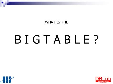 ppt bigtable a distributed storage system for structured data