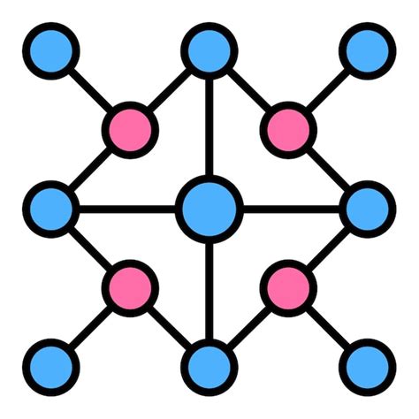 네트워크 아이콘 프리미엄 벡터