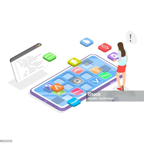 소프트웨어 개발의 3d 등각 투영 평면 벡터 그림입니다 항목 2 0명에 대한 스톡 벡터 아트 및 기타 이미지 0명 데이터