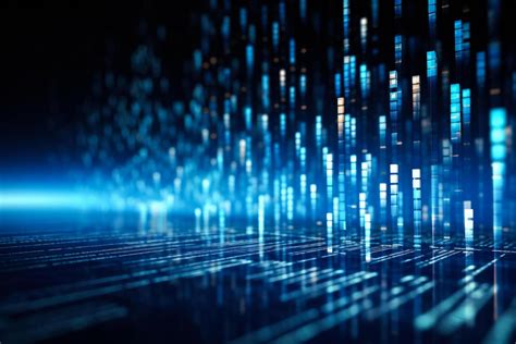 Digital Backdrop Where Binary Code And Advanced Ai Algorithms Are Set