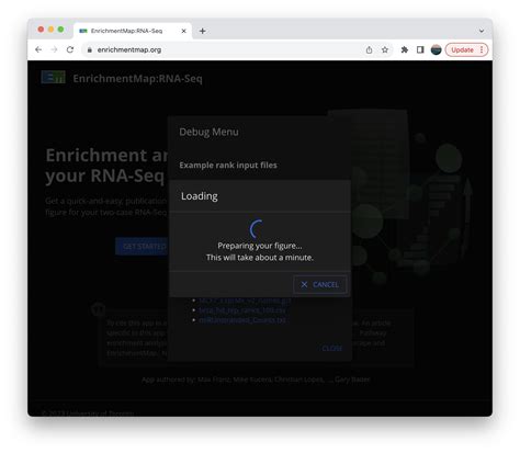 Show Rough Eta Text Beside Loading Spinner · Issue 171 · Cytoscapeenrichment Map Webapp · Github