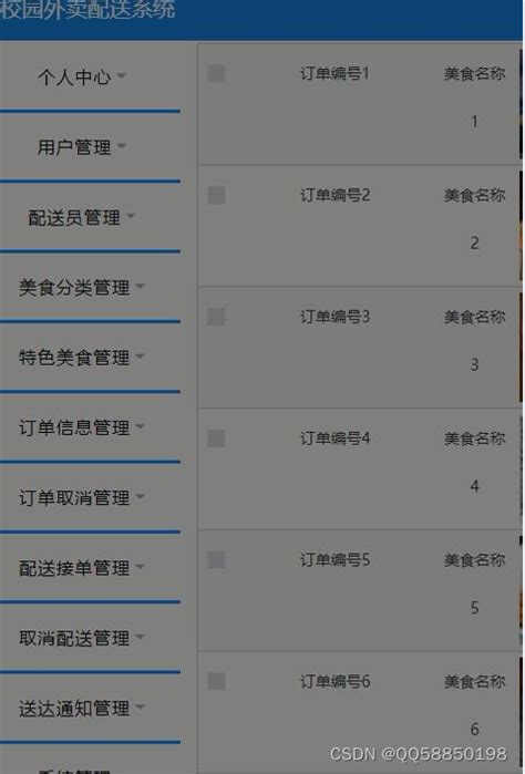 Javaweb校园外卖配送系统ssm482外卖配送平台java Wed Csdn博客