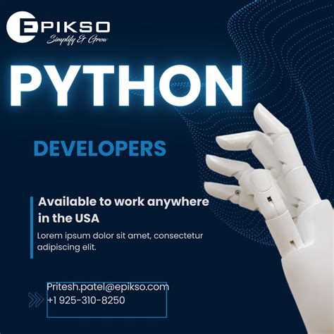 Pritesh Patel On Linkedin 📢 Immediate Availability Expert Python Developer Consultants If Youre