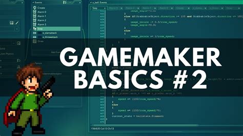 Gamemaker Studio 2 Basics 2 Events Your First Code Compiling Your Game Youtube