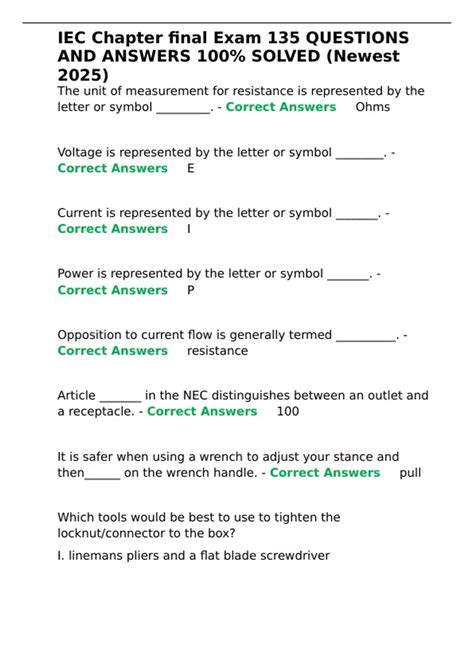 IEC Chapter Final Exam 135 QUESTIONS AND ANSWERS 100 SOLVED Newest 2025 IEC Finl Exm
