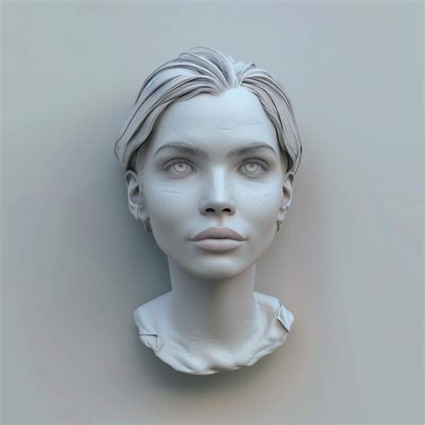 Premium Photo 3d Rendered Photo Of Female Sketch