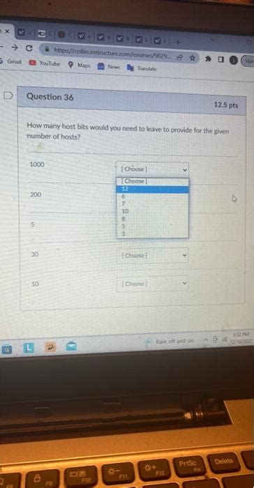 Solved How Many Host Bits Would You Need To Leave To Provide