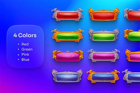 Ui Game Elements Vol7 Objects Ft Gaming And Rpg Envato
