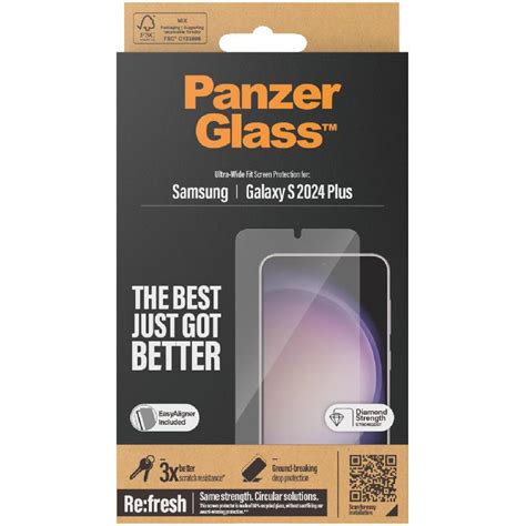 Panzerglass Ultra Wide Fit Tempered Glass Smartphone Screen Protector For Samsung Galaxy S24