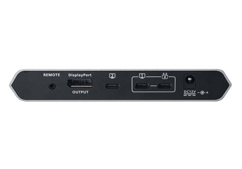 Port K DisplayPort USB C KVM Dock Switch With Power Pass Through US ATEN Desktop KVM