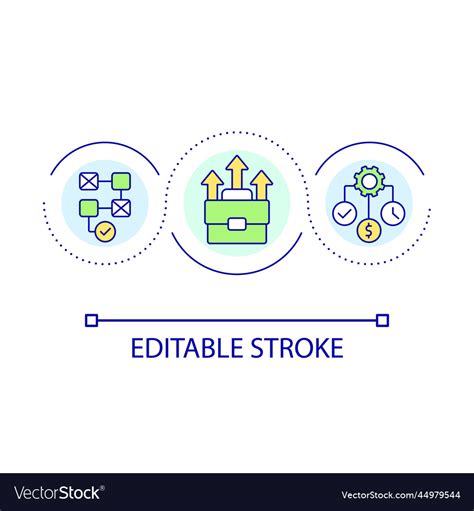 Business Development Plan Loop Concept Icon Vector Image