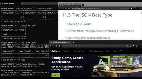 The JSON Data Type Data Types MySQL YouTube