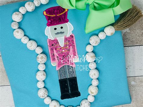 Nutcracker Satin Applique Machine Embroidery Applique Design Etsy