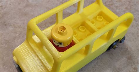 Duplo Bus With Connectors In Seats By Eibenshine Download Free Stl Model