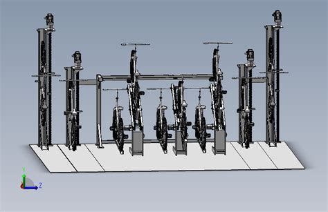 一种新型的共享单车停放装置 SOLIDWORKS 2020 模型图纸下载 懒石网