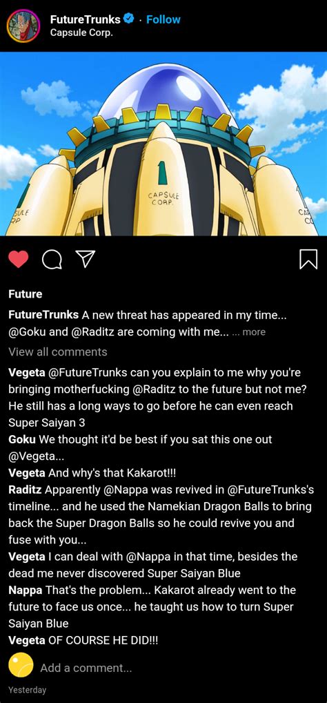 If Dragon Ball Characters Had Social Media Episode 64 R Ningen