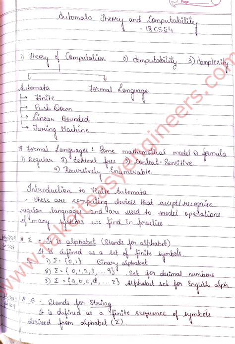 Atc Module 1 Automata Theory And Compatibility Notes Page Automata