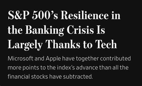 Mohamed A El Erian On Twitter From The Wsj Tech Stocks In Turn Benefited From The Sharp