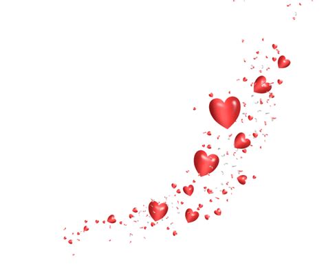 Falling Hearts Pngs For Free Download
