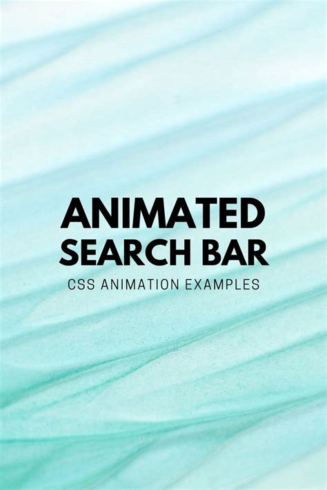 Animated Search Box With Html And Css Css Animation Cssanimation Searchbox Html Html5
