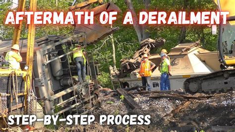 Aftermath Of A Derailment Step By Step Process Of Clean Up To Reopening