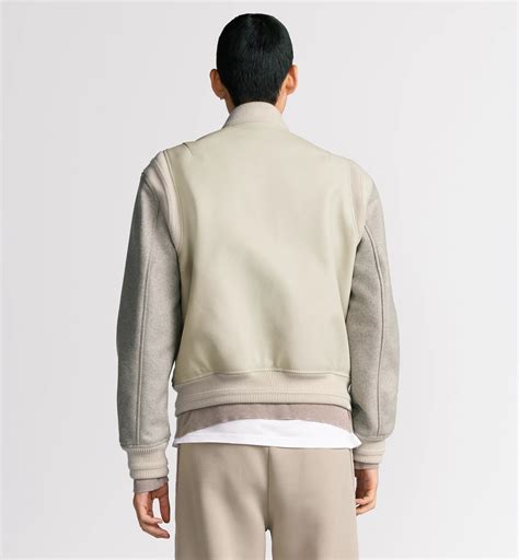 Cd Icon 棒球外套 米色小牛皮 Dior