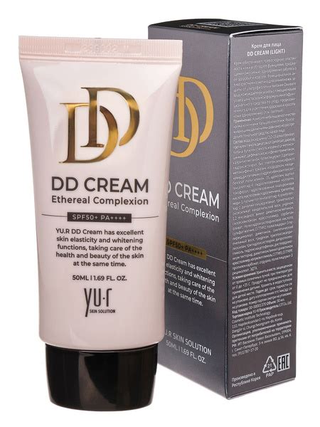 Корректирующий Dd крем для лица Yu R Dd Cream Light Spf50 50 мл купить с доставкой по