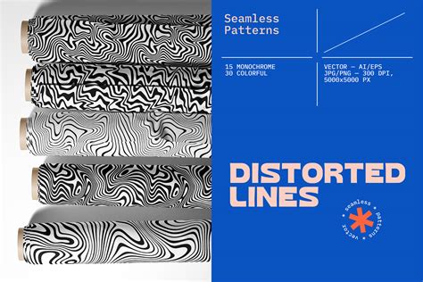 Distorted Lines Patterns Behance