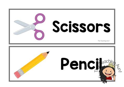 Free Classroom Labels With Pictures