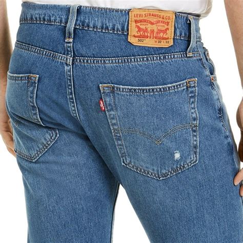 Levis Mens 502 Regular Tapered Fit Jeans Gem